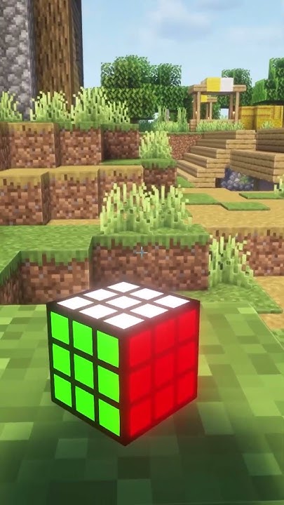 Я создал КУБИК РУБИКА в Майнкрафте 🟩 #shorts #short #шортс #minecraft # ...