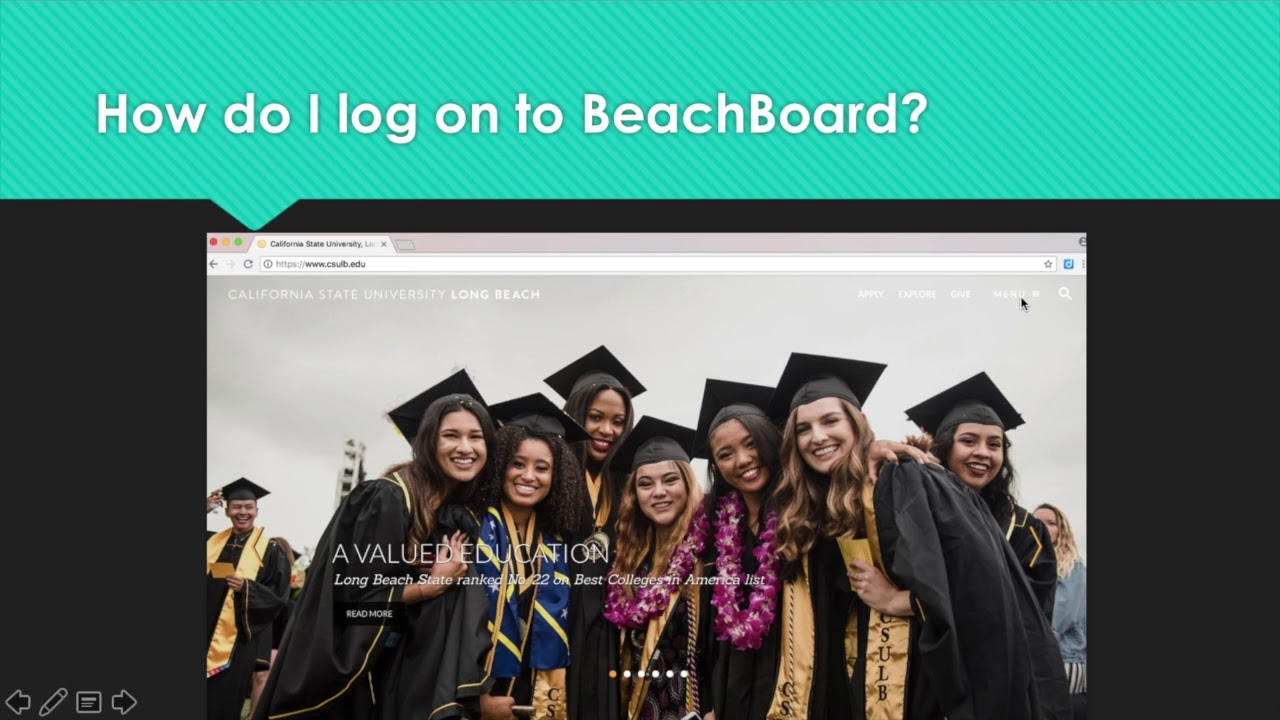 Logging into BeachBoard - YouTube