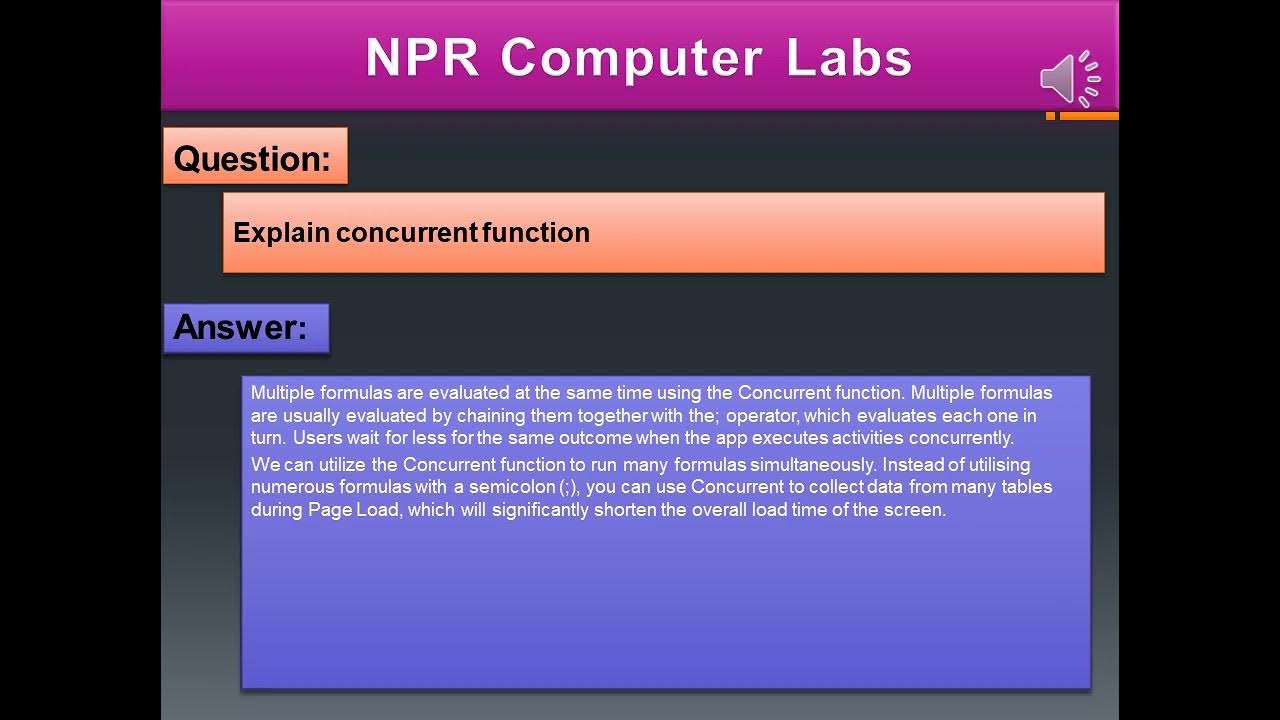 Explain Concurrent function in Power Apps - YouTube
