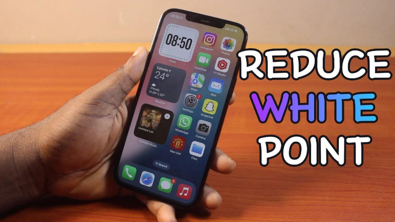 How to Enable Reduce White Point on iPhone - YouTube