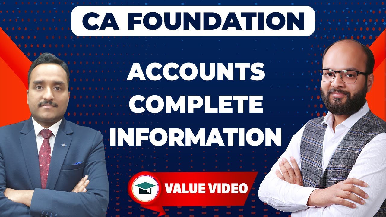 CA Foundation Accounts Complete Information | A/C Paper Pattern | A/C ...