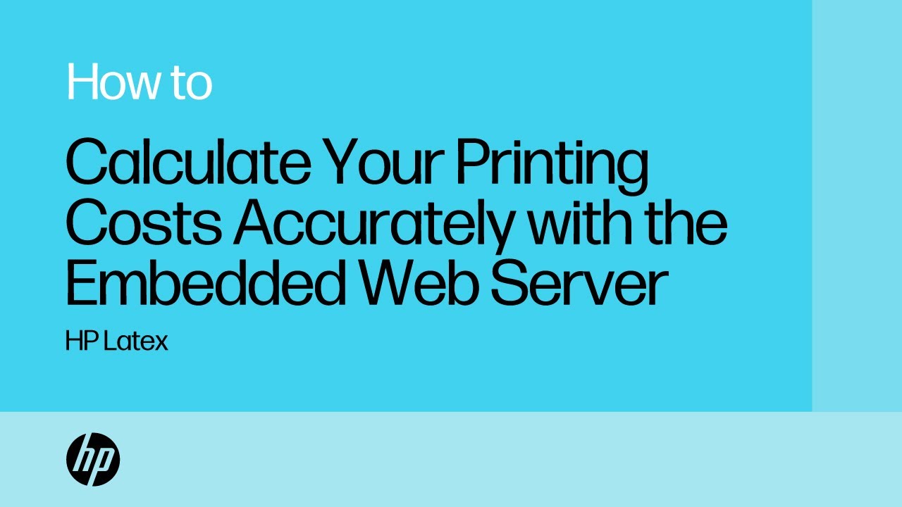 Calculate Your Printing Costs Accurately with the Embedded Web Server ...