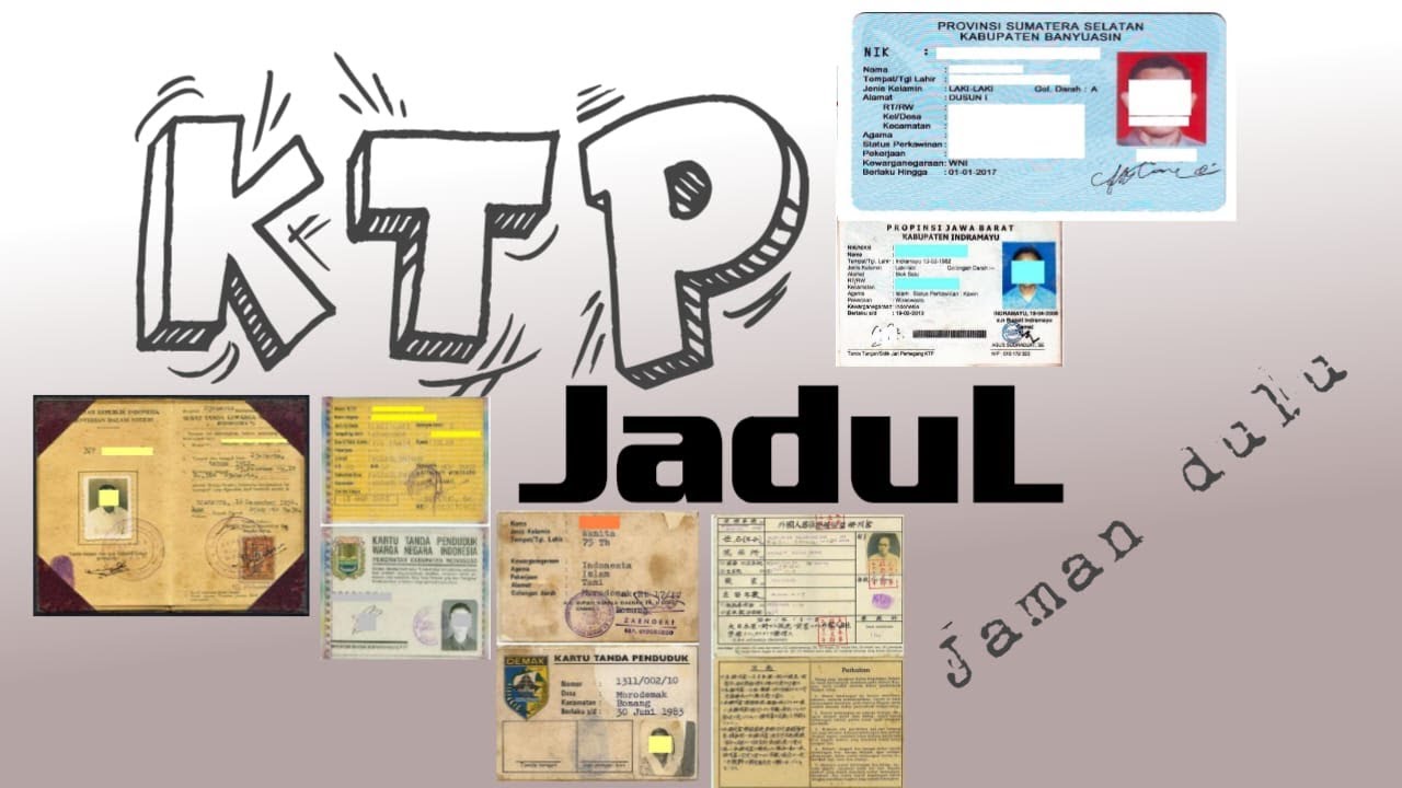 KTP JADUL!! KTP DARI MASA KEMASA!! KARTU TANDA PENDUDUK!! E-KTP UNTUK ...