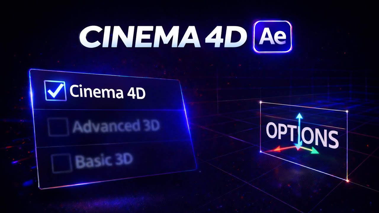 After Effects Cinema 4D Render Options – Quality vs Performance - YouTube