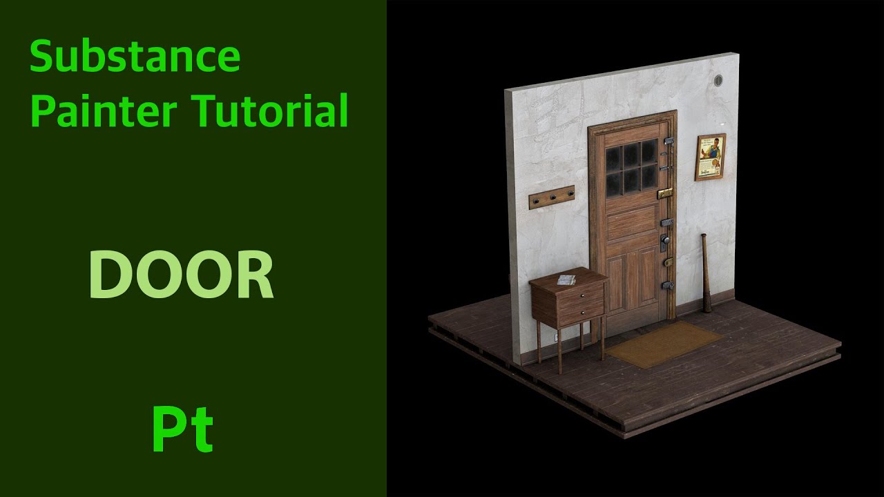 Substance Painter | Door-Breakdown | Tutorial | 3d modeling - YouTube