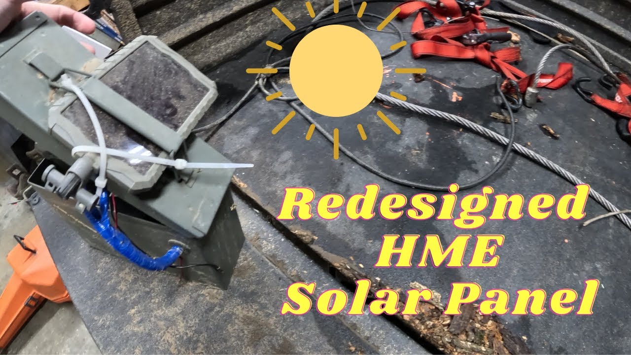 Redesigned HME Solar Panel for Game Camera - YouTube