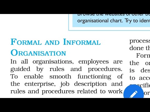 formal organisation || features of formal organisation || ncert ...