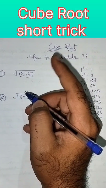 How to find Cube Roots and square roots || Cube roots short tricks || cube root kaise nikale ...