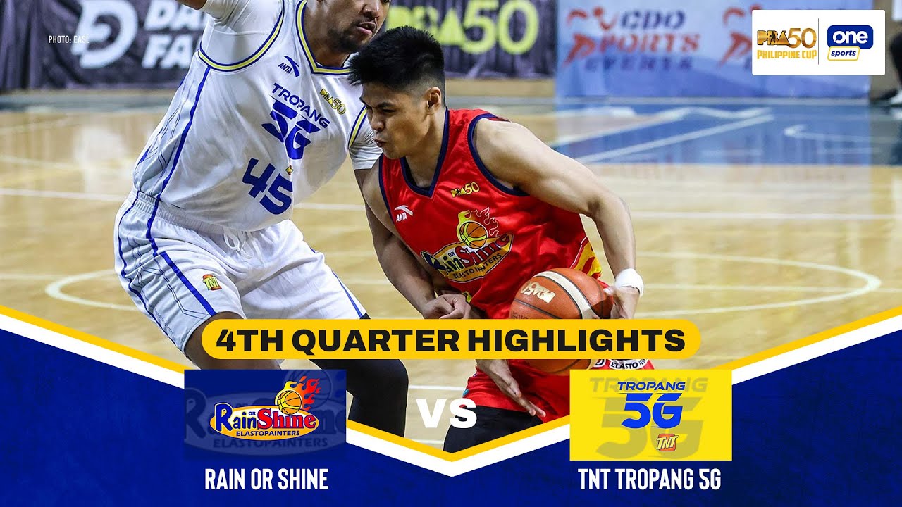 RAIN OR SHINE vs. TNT | 4TH QUARTER HIGHLIGHTS | PBA SEASON 50 ...