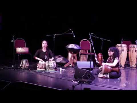 Naghmeh Farahmand and Jin Won Kathak at Asheville Percussion Festival 2017