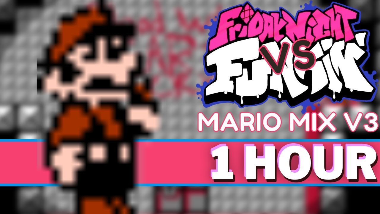 HEAR ITS CRY - FNF 1 HOUR Songs (VS Mario Mix V3 Mario is Missing MARIO ...