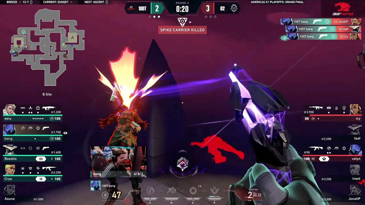 100T Bang insane Sheriff 3k against G2 Esports | VCT Americas 2024 ...