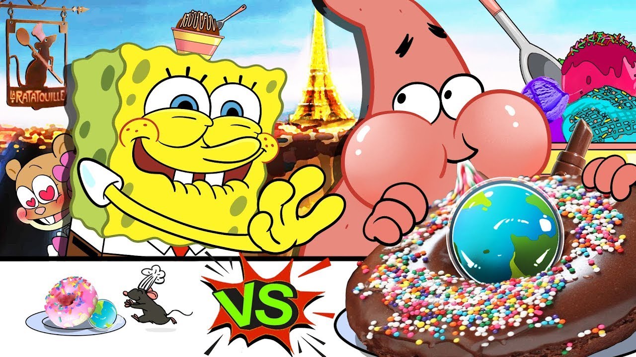 Big Food VS Small Food Challenge | MUKBANG ANIMATION | SpongeBob ...