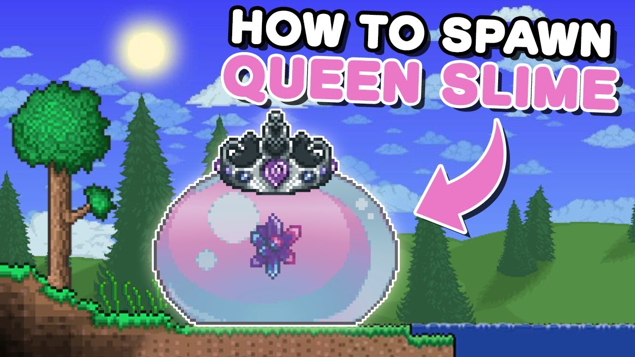 How to spawn Queen Slime in Terraria - YouTube