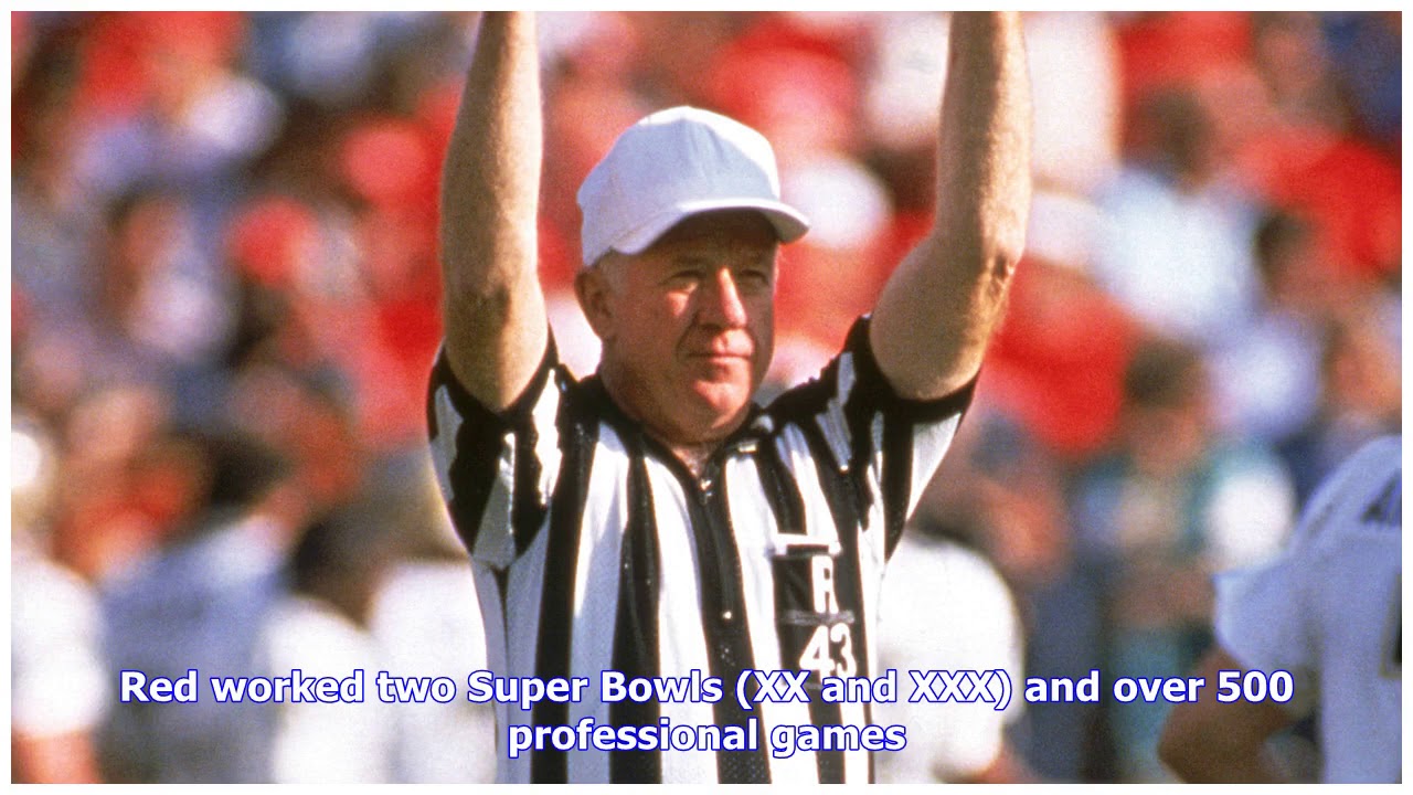Legendary NFL Ref Mason 'Red' Cashion Passes Away - YouTube