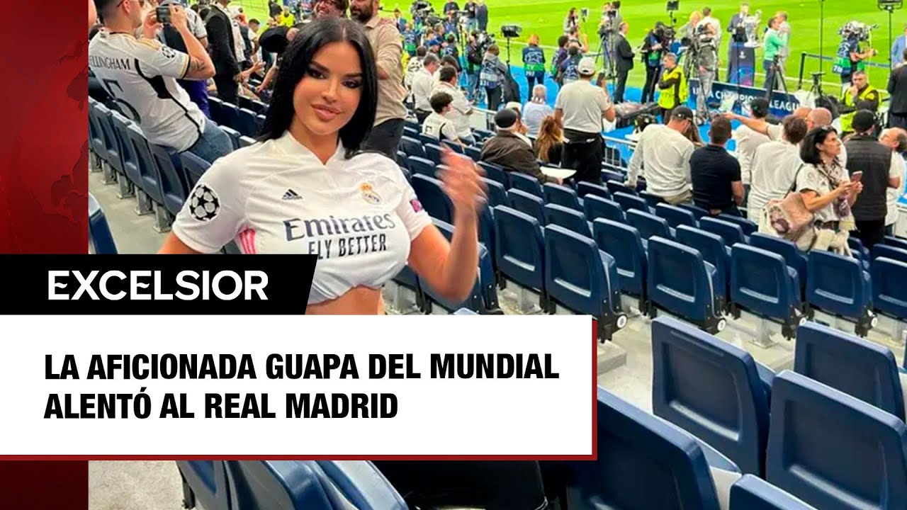 La aficionada guapa del Mundial alentó al Real Madrid - YouTube
