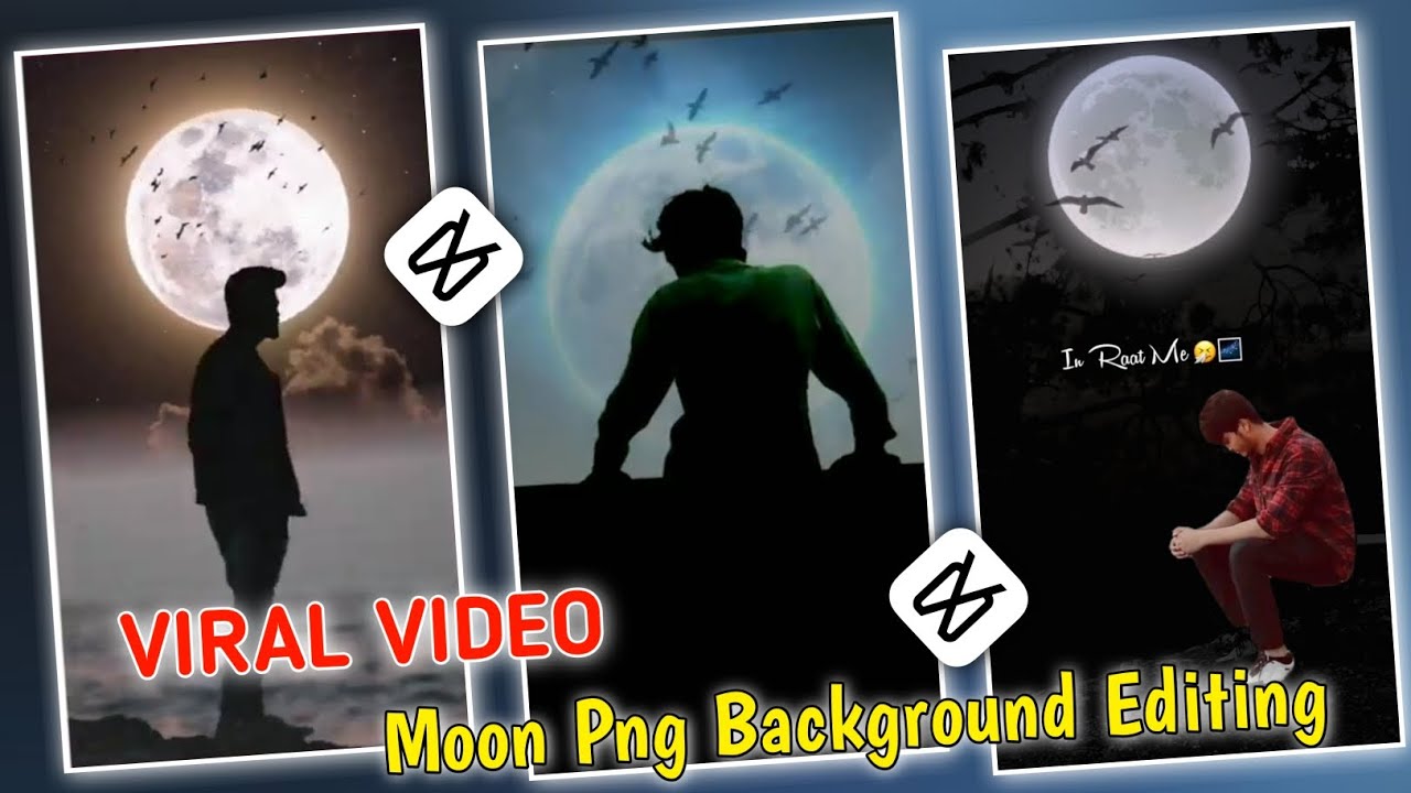 Sky Moon Png Video Editing Capcut Tutorial | New Trending Moon Reels ...