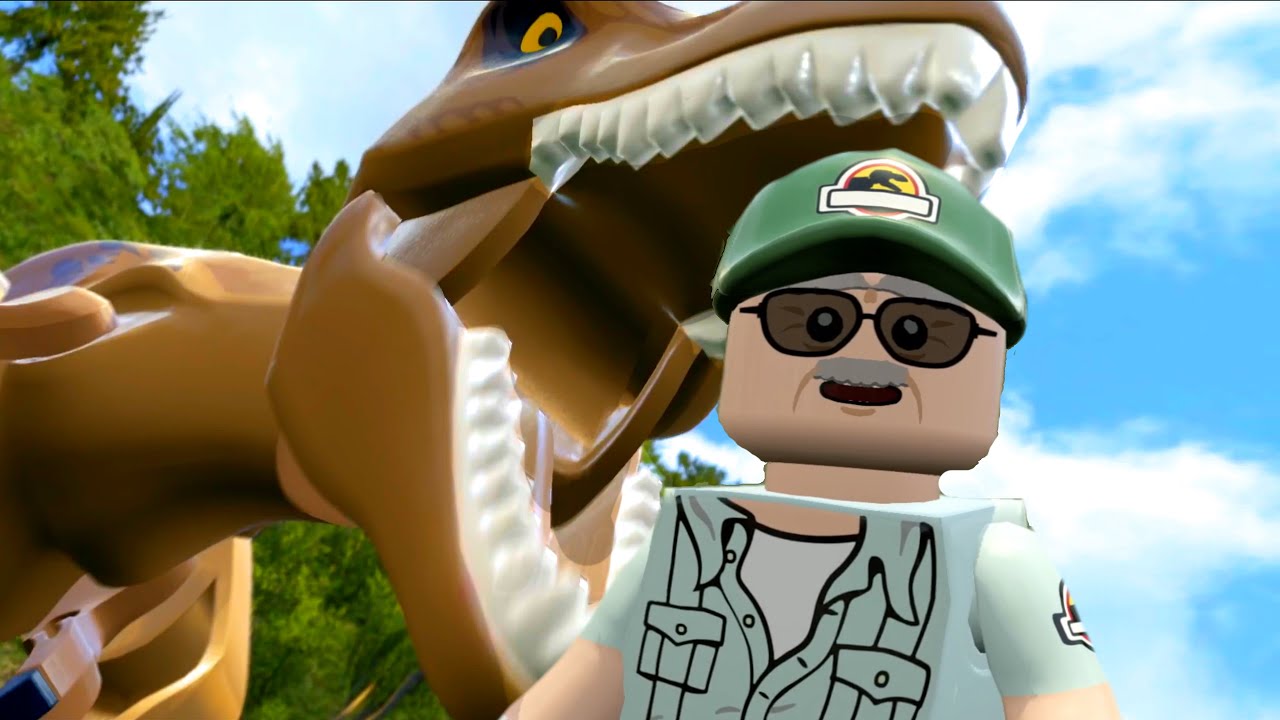 LEGO Jurassic World Gerry Harding Performs All Minifigure Cutscenes in ...