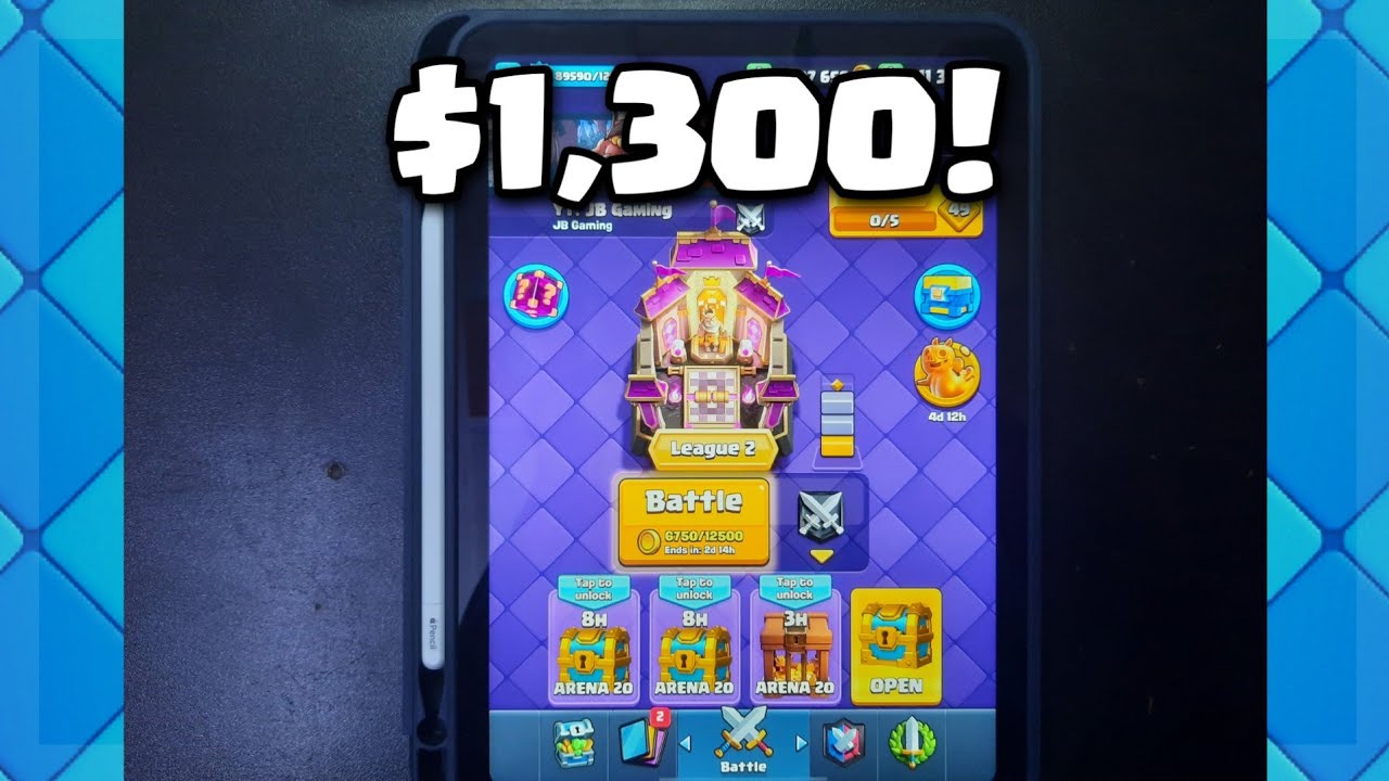Clash Royale on My New iPad! Bought with YouTube Money? 👀 - YouTube