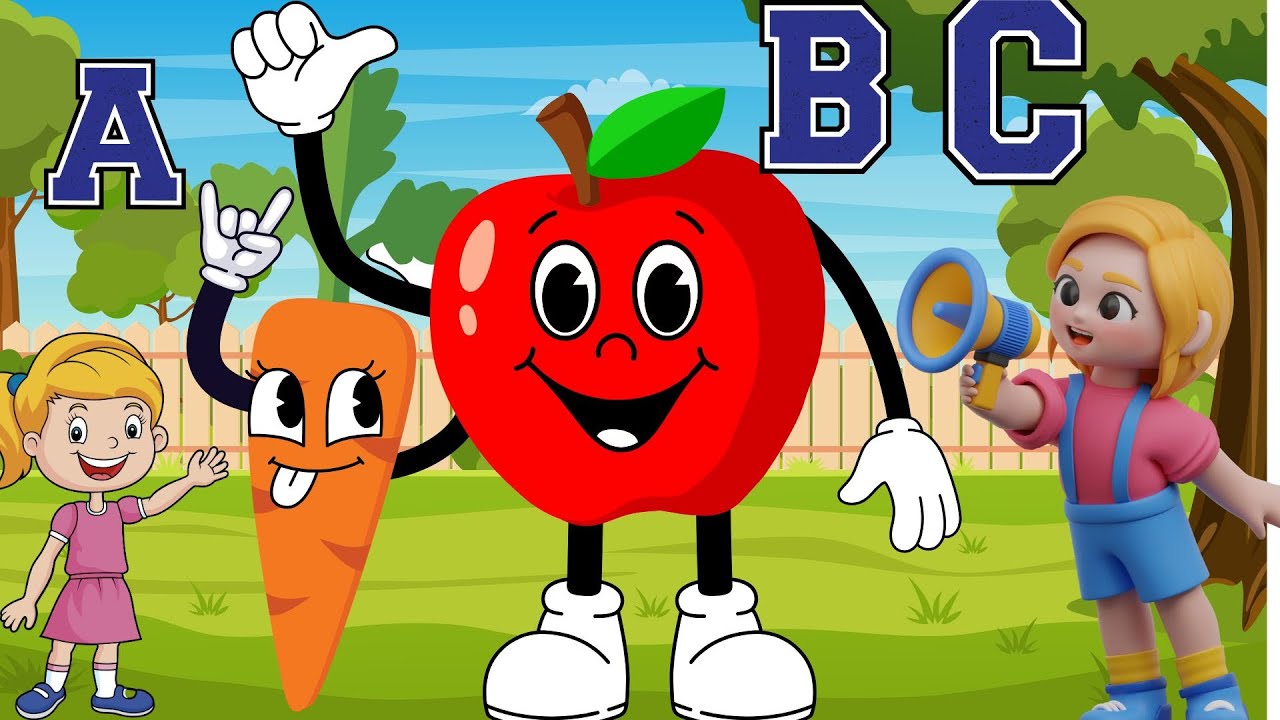learn ABCD english alphabet learn. kids rhymes learn A for Apple B for ...
