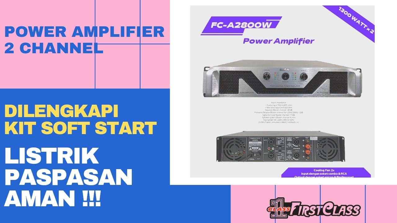 POWER 1300 W × 2 DI LENGKAPI DENGAN KIT SOFT START LISTRIK PASPASAN ...