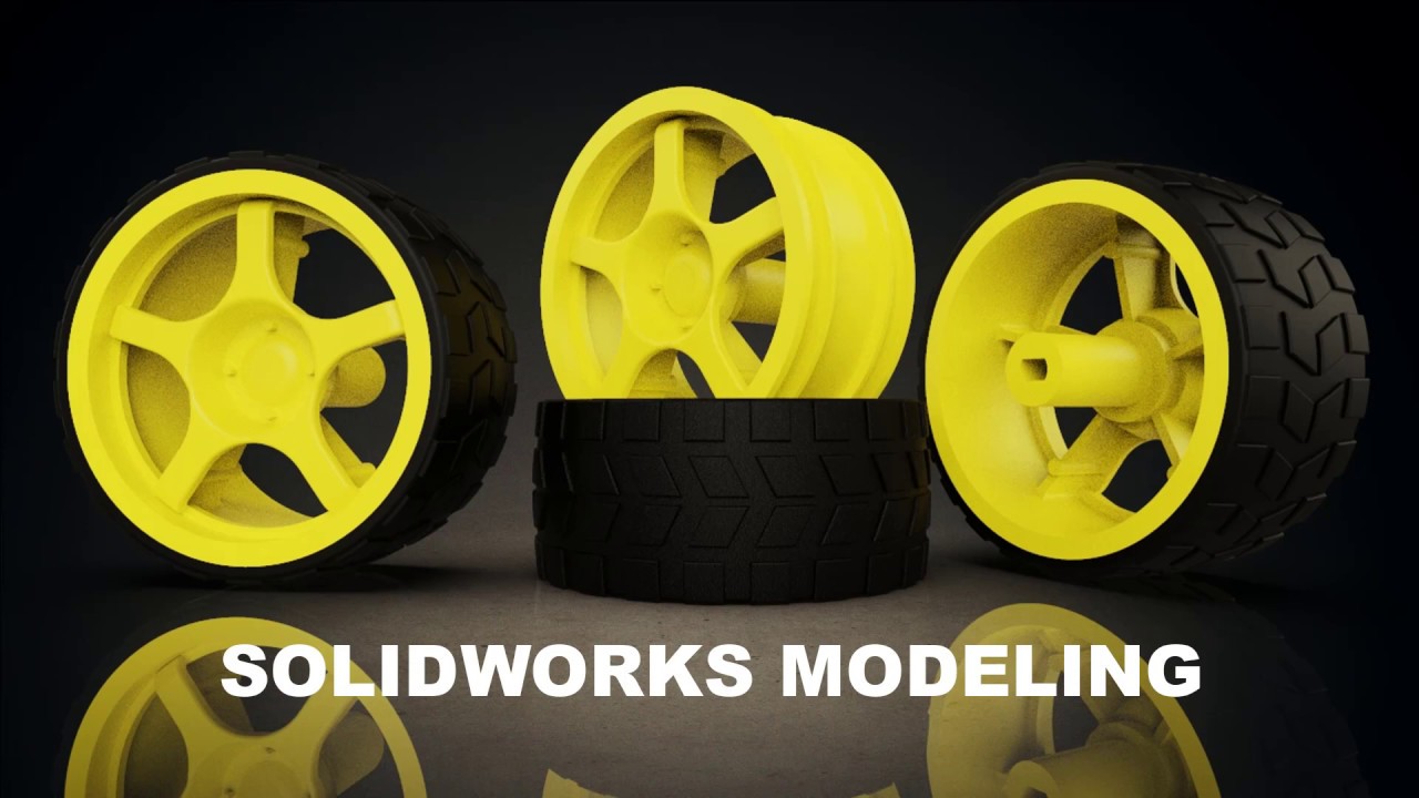Solidworks Tutorial - Create a Robot Wheel design - YouTube