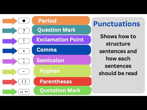 Punctuations | Improve your reading and writing - YouTube
