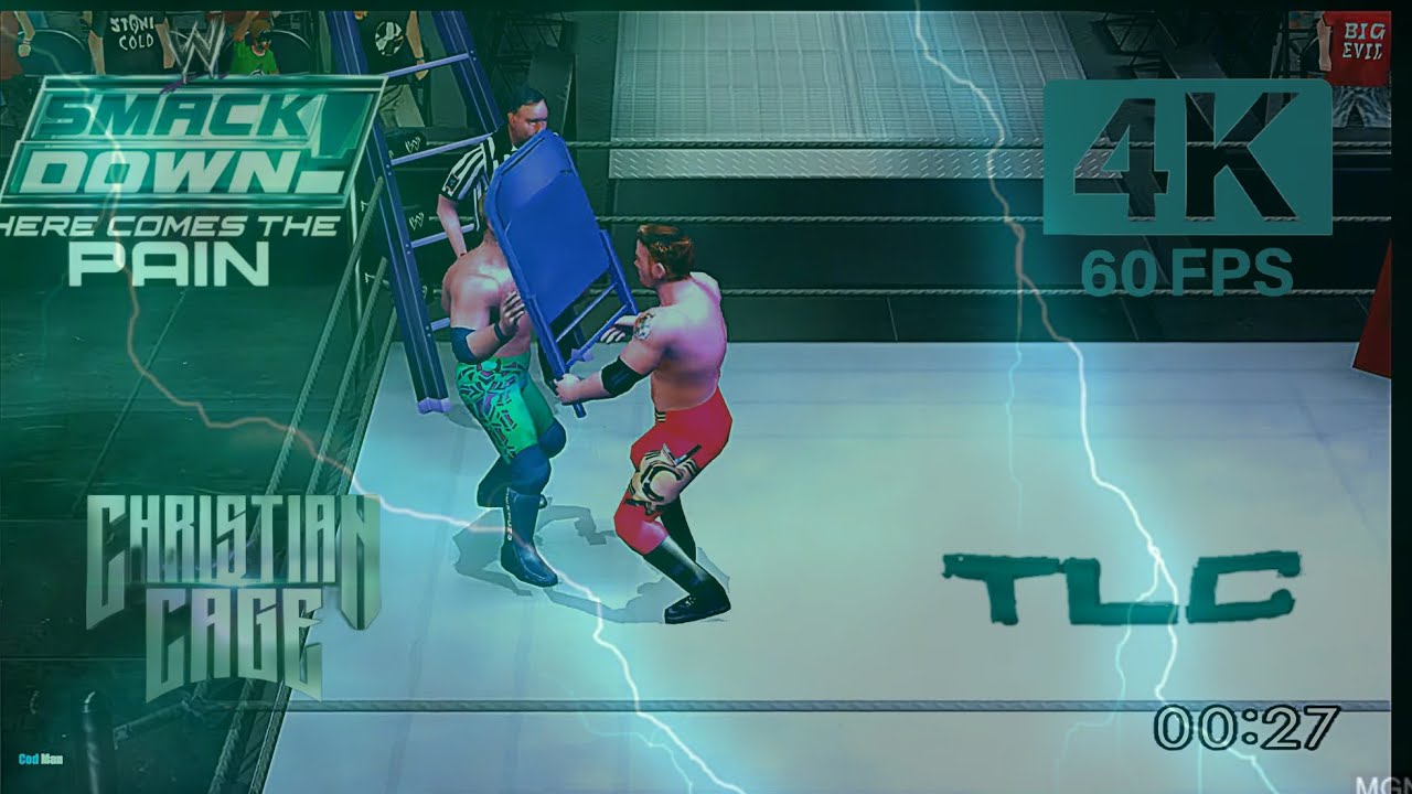 Christian Cage vs Chris Jericho TLC π🪜🪑 SmackDown Here Comes the Pain ...