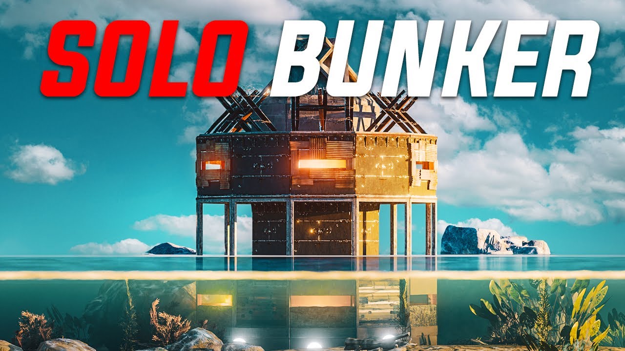 J'AI CONSTRUIS UN BUNKER AU MILIEU DE L'OCEAN EN SOLO ! Rust - YouTube