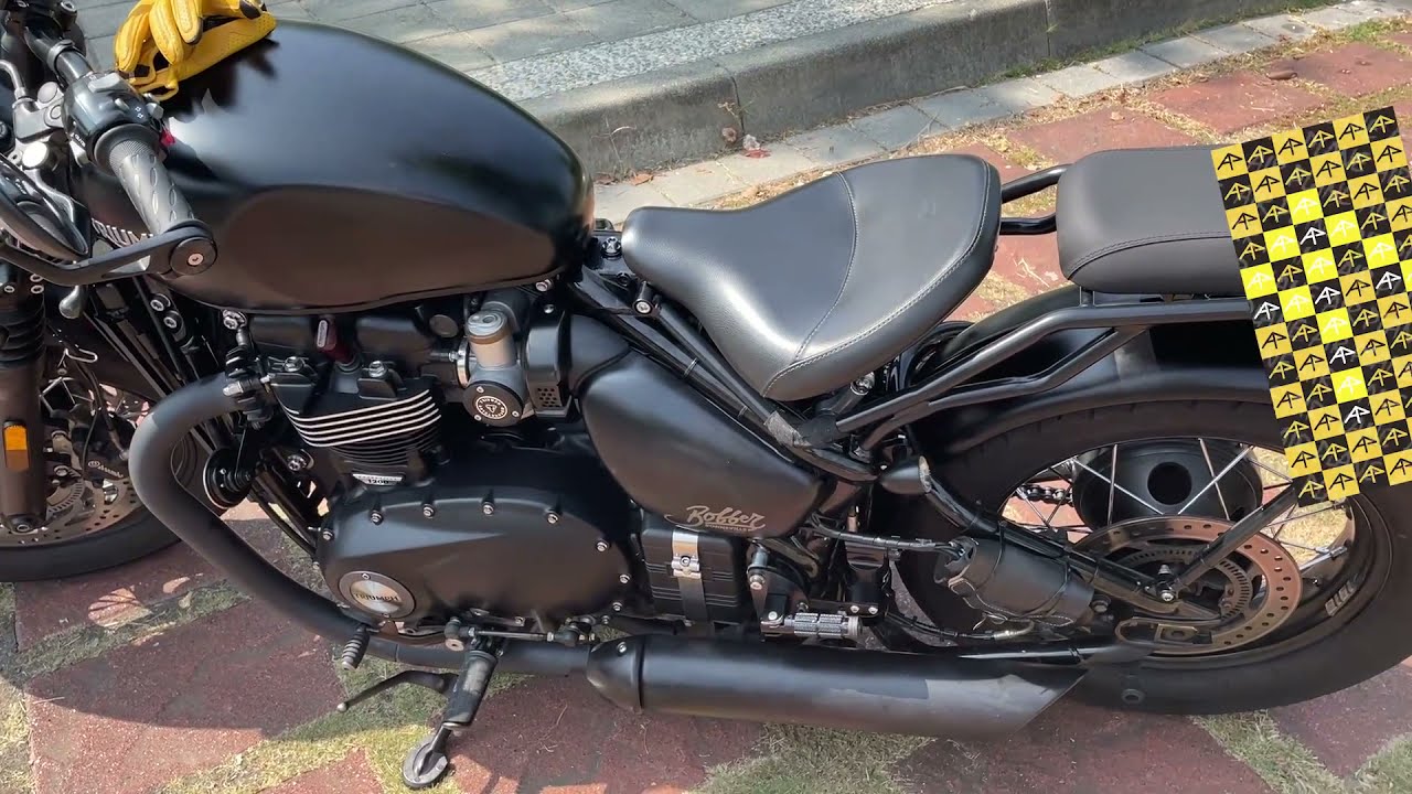 triumph bobber Back seat review 凱旋Bobber後座 Bobber雙載 Bobber後腳踏 後貨架 貨架 ...