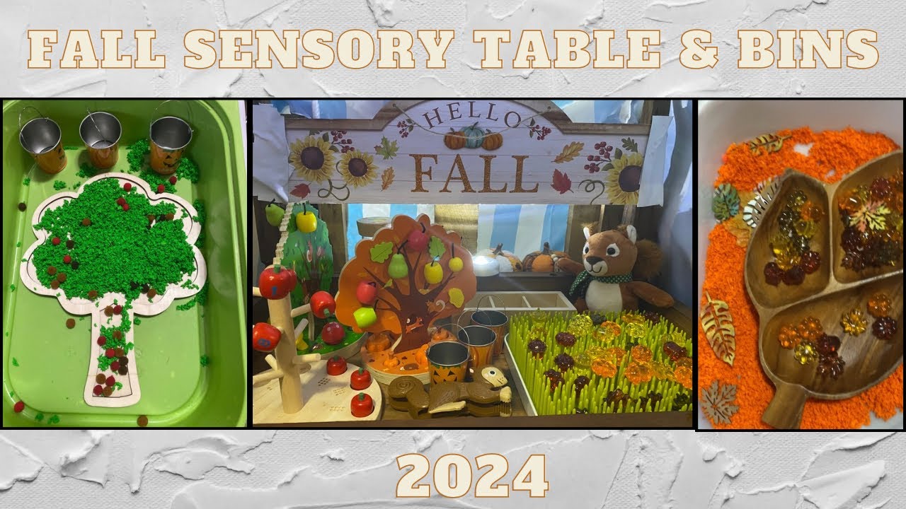 Fall Sensory Table & Bins 2024/Homeschool Mom - YouTube