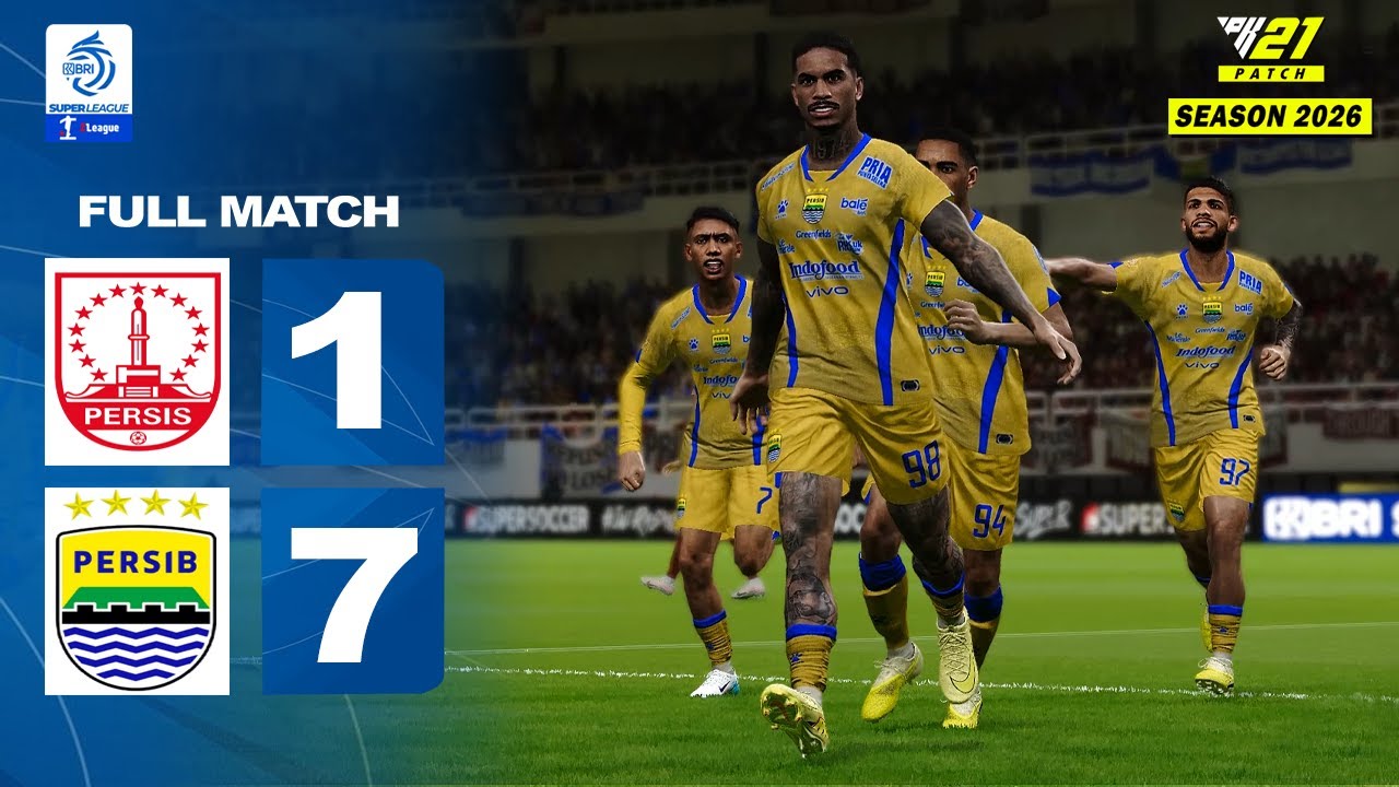 PERSIS SOLO VS PERSIB BANDUNG BRI SUPER LEAGUE PK21 PATCH SEASON 26 ...