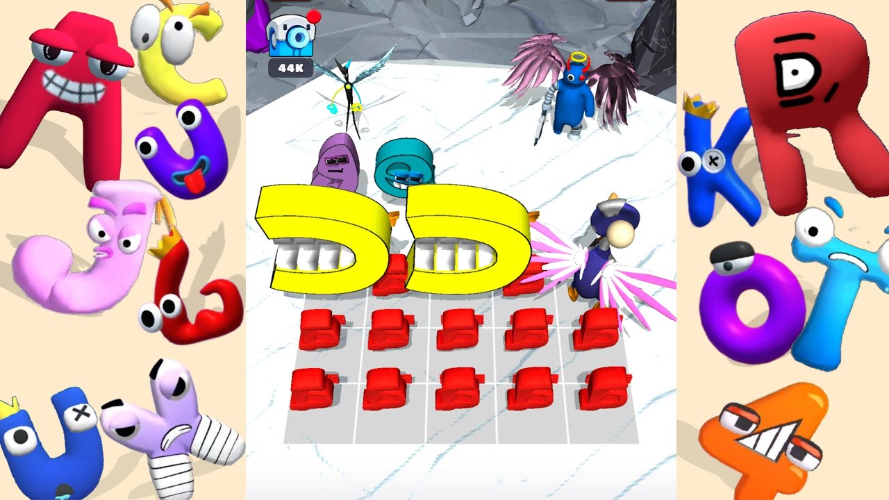 Merge Alphabet ABCD Letter Vs Rainbow Friends - New Merge Battle ...