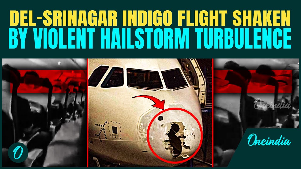 VIDEO: Delhi-Srinagar Indigo Flight ROCKED By Hailstorm | Viral Video ...
