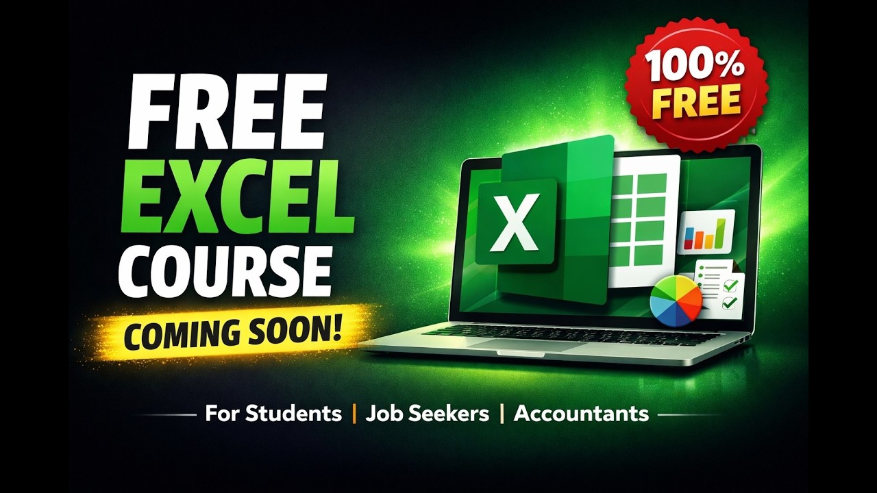 FREE Excel Course for Accountants - YouTube