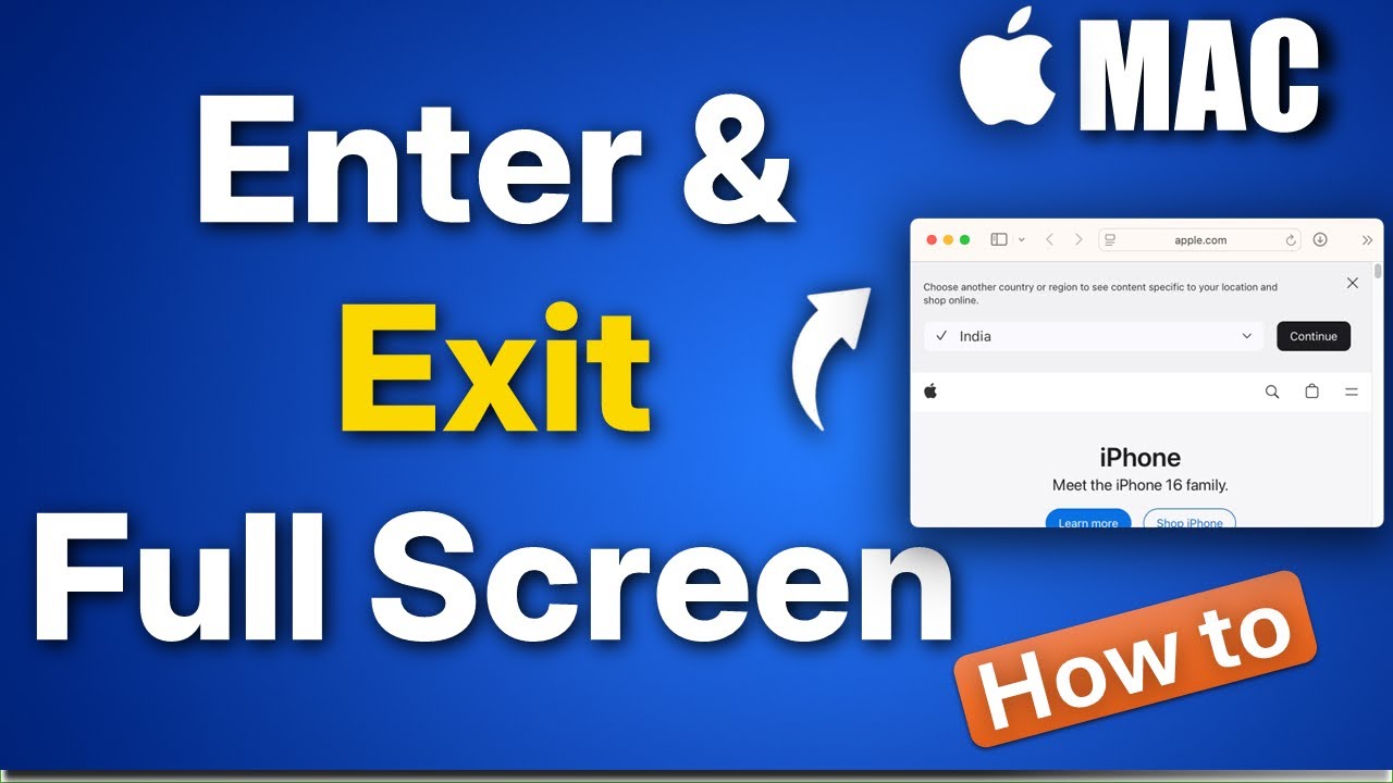 How to Exit Full Screen on Mac - YouTube