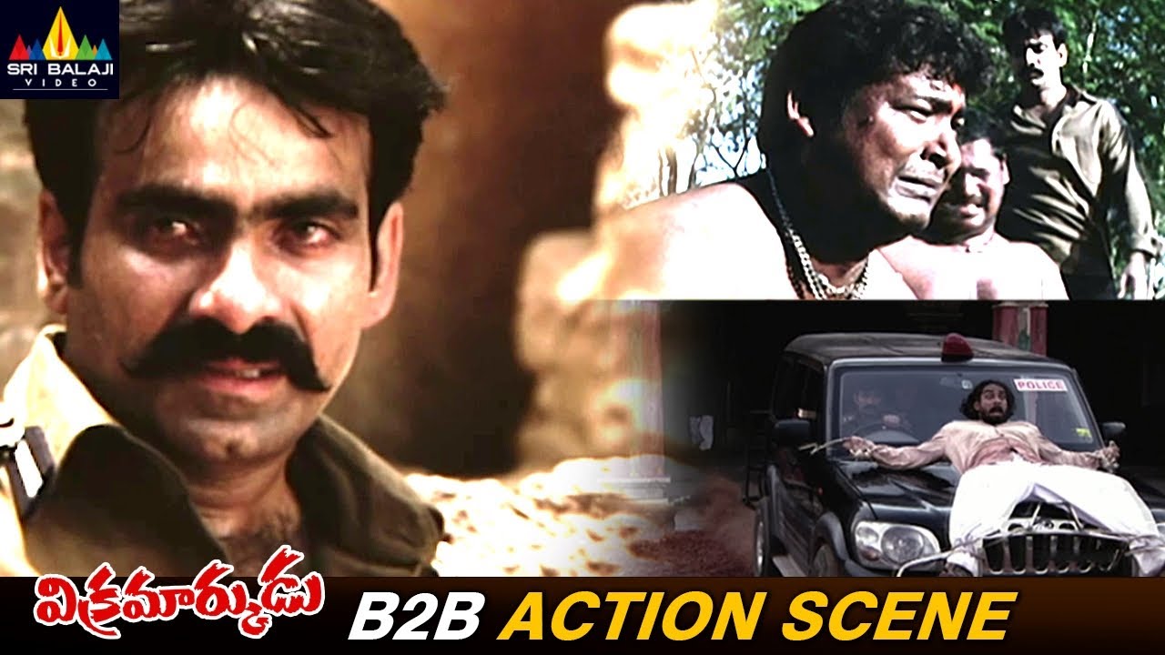 Ravi Teja's Back to Back Powerful Fight Scenes | Vol 2 | Vikramarkudu | Telugu Movie Action ...