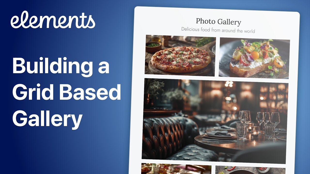 Creating a custom Gallery layout with the Grid Component - YouTube
