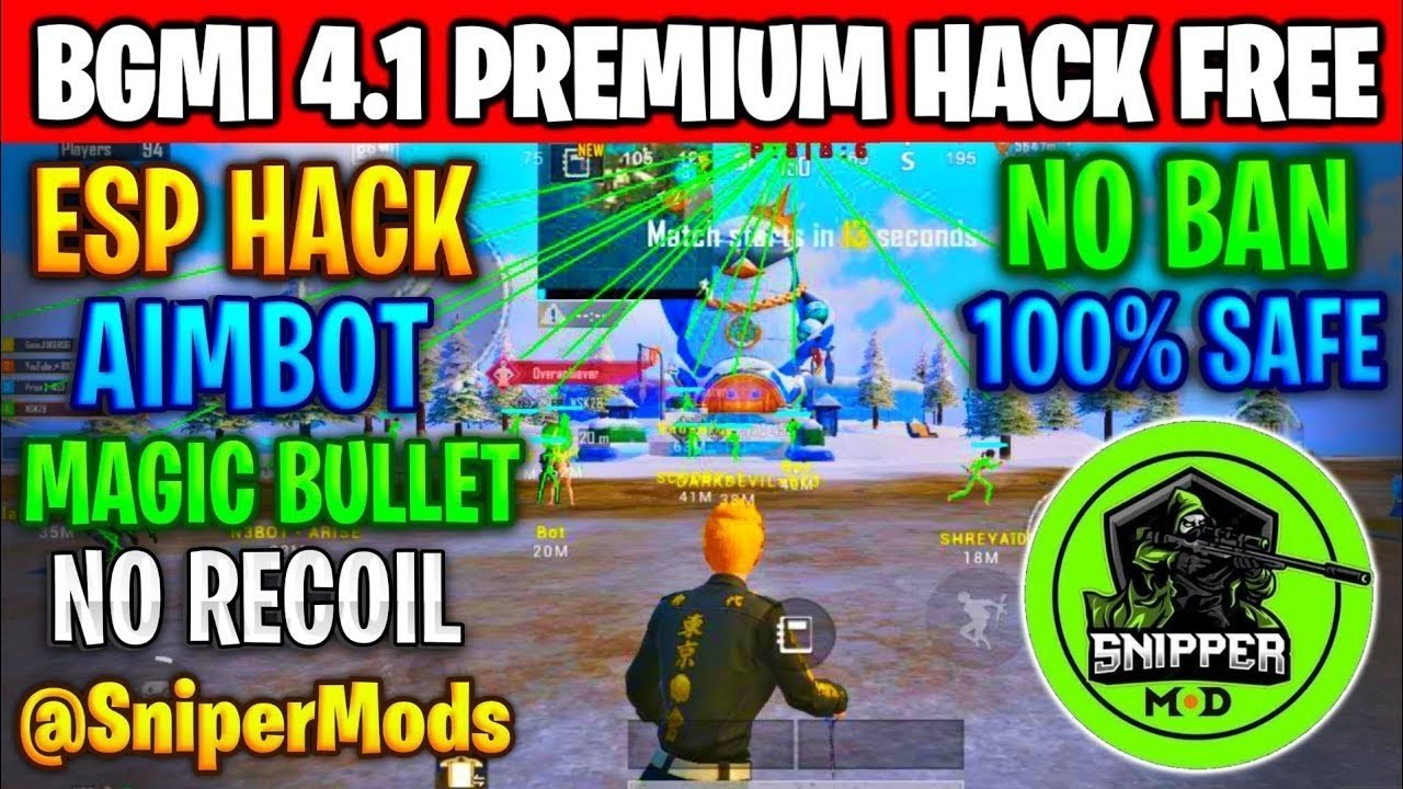 BGMI HACK 4.1 | BGMI 4.1 MOD APK | BGMI ESP HACK | BGMI NEW HACK TODAY ...