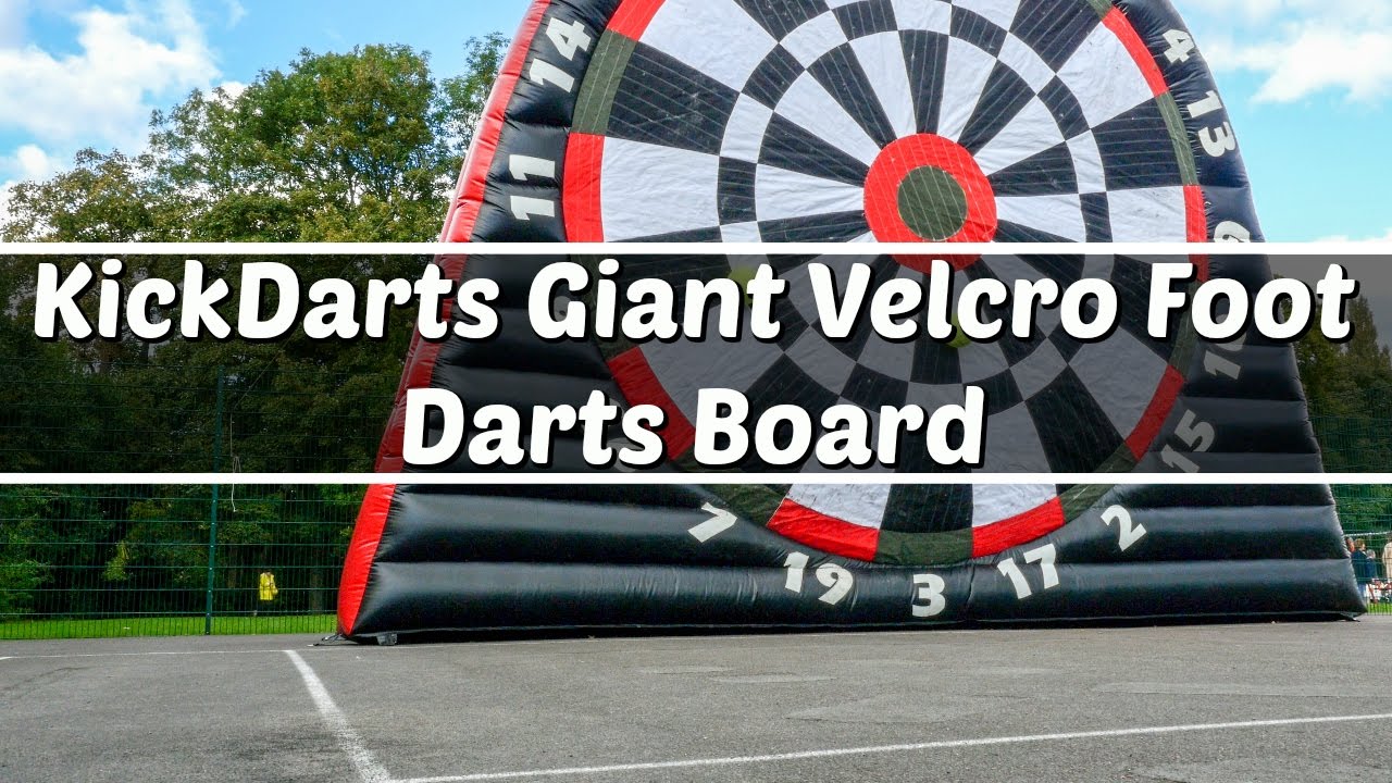 KickDarts Giant Velcro Foot Darts Board - YouTube