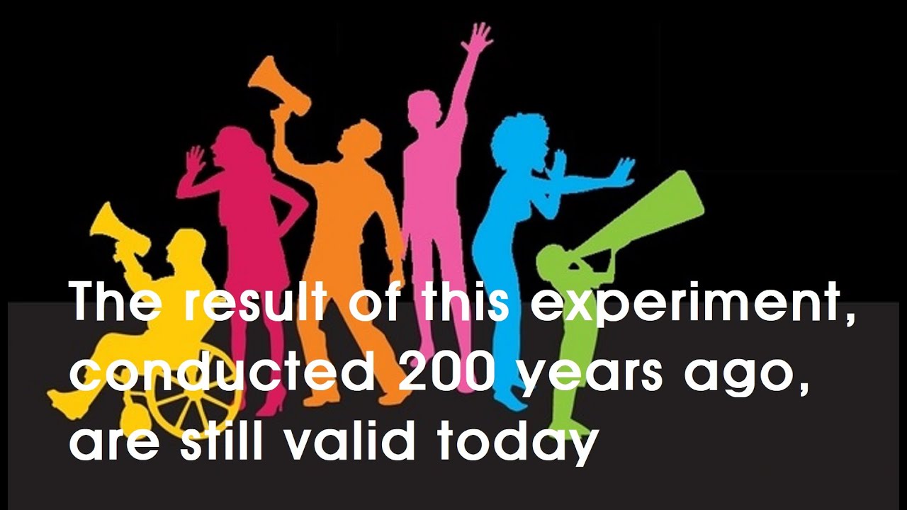 Short Story: The results of this experiment, conducted 200 years ago ...