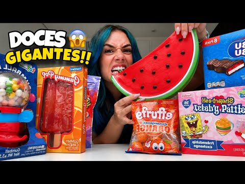 PROVANDO DOCES BIZARROS E GIGANTES DOS EUA!!