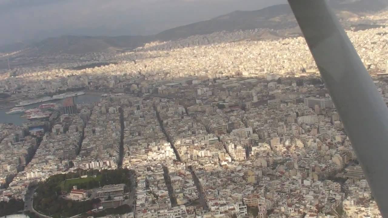 Flight over Athens 2 - YouTube
