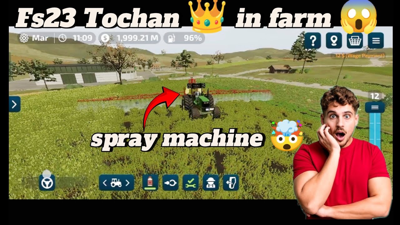 Fs23 Spray machine 🤯🤯 ️💪🔥 // farming simulator 23 Tochan King mod Miss ...