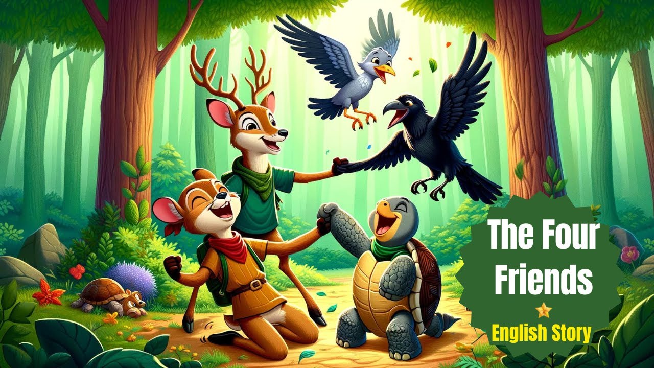 The Four friends #story in #english | #cartoon #moralstory # ...