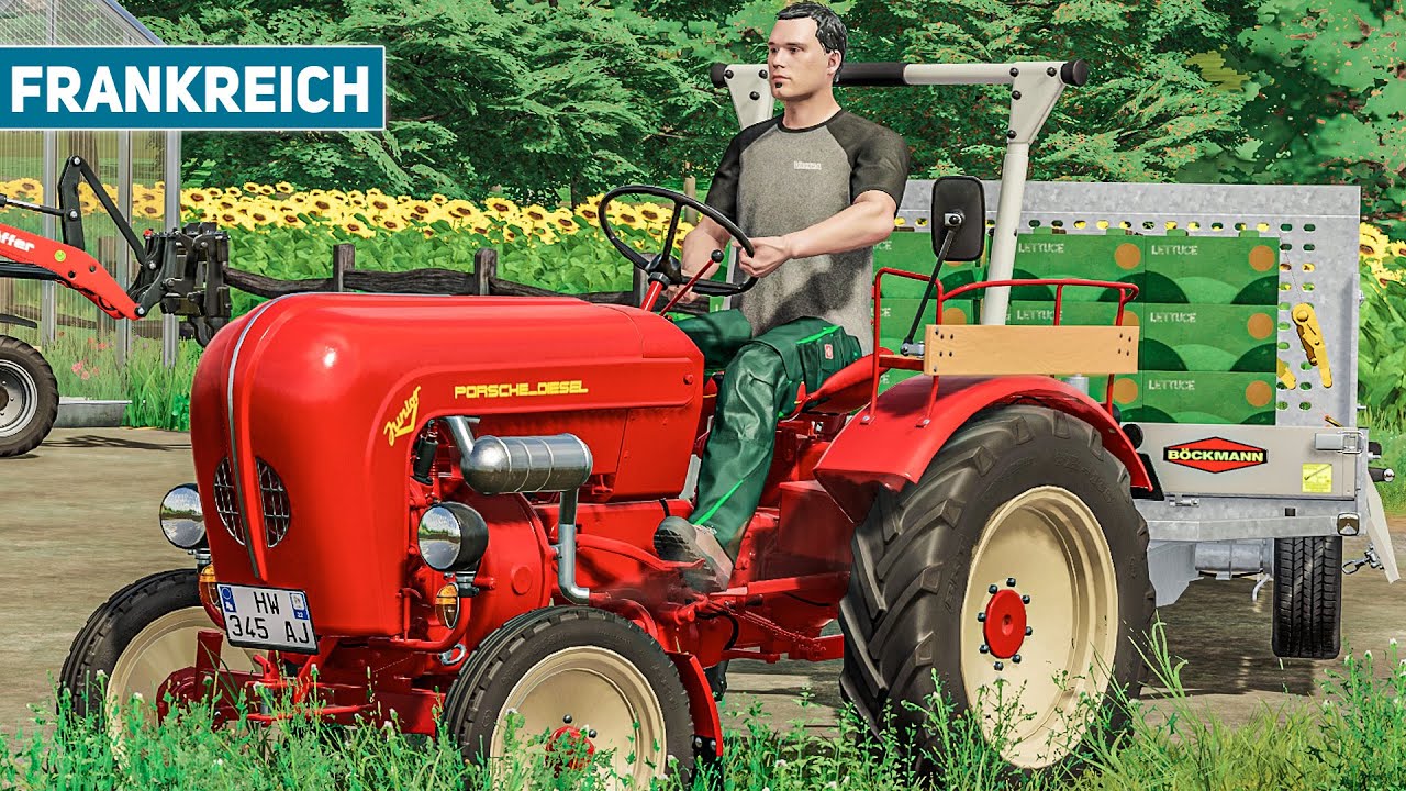 LS22 Frankreich #3: Tour mit dem OLDTIMER Porsche Diesel Junior 108 ...