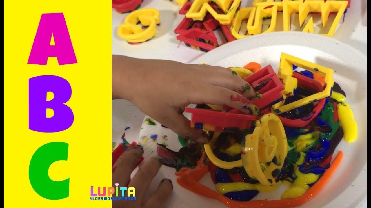 ABC Messy Letters Learn Alphabet Letters with Paint ...