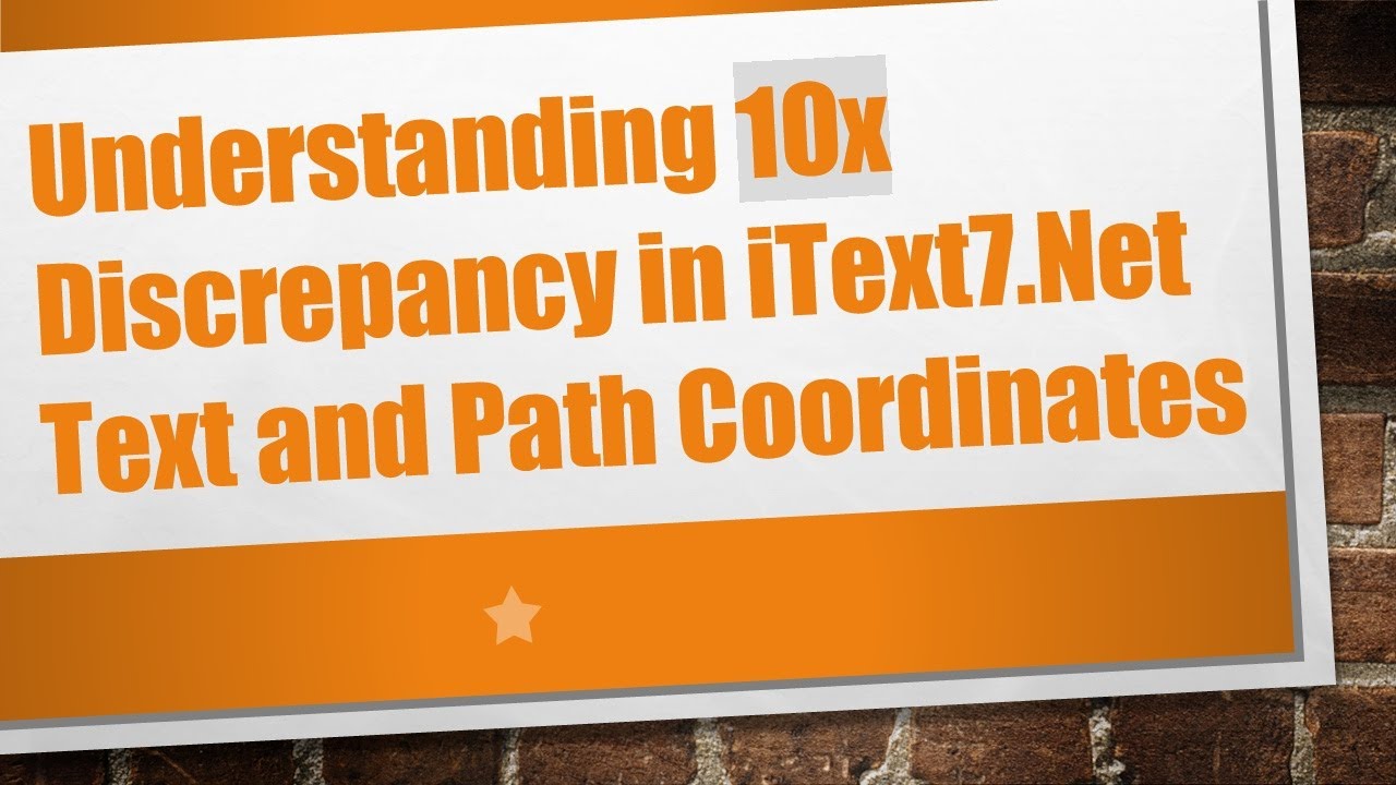 Understanding 10x Discrepancy in iText7.Net Text and Path Coordinates ...