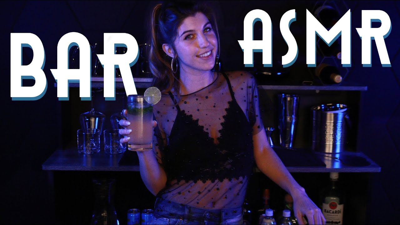 Sweet Bartender Helps You Destress 💙 (ASMR) - YouTube