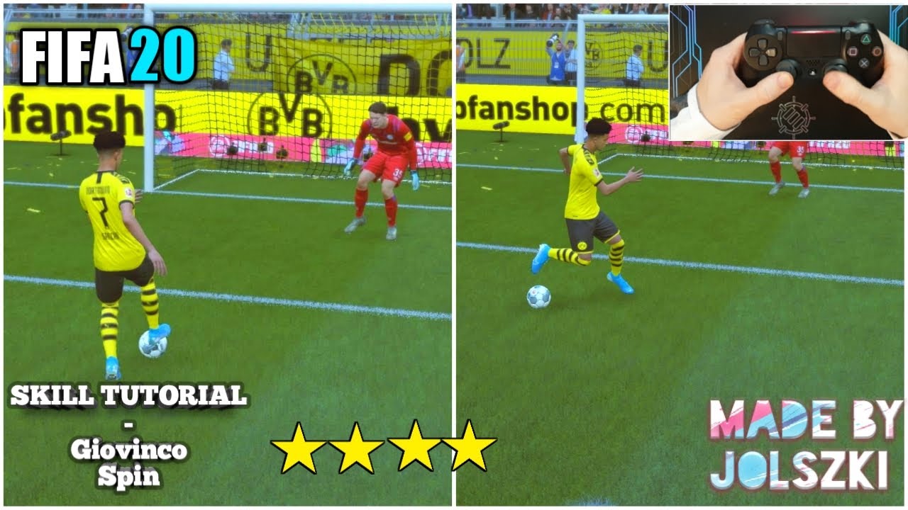 FIFA 20 GIOVINCO SPIN Skill Tutorial Deutsch - Controller Cam - YouTube